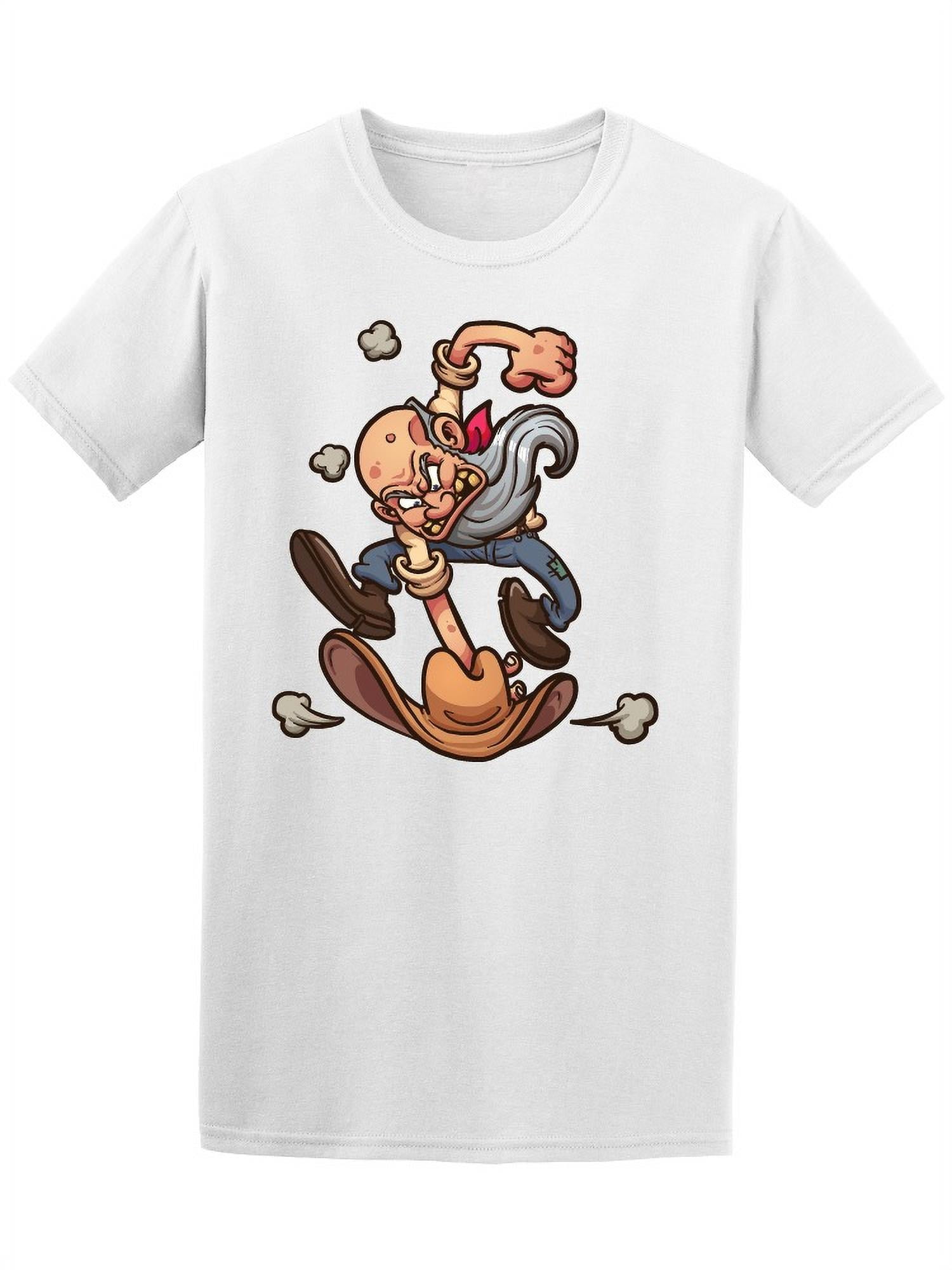 Angry Old Miner Slams His Hat T-Shirt Men -Image by Shutterstock, Male ...