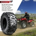 "Wanda Bighorn Style ATV/UTV Tires 25X10-12, 6PR, Set of 2, Heavy Duty ...