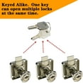 Cabinet Doors Drawer Heavy Safety Closet Lock With Keys Deadbolt (Keyed ...