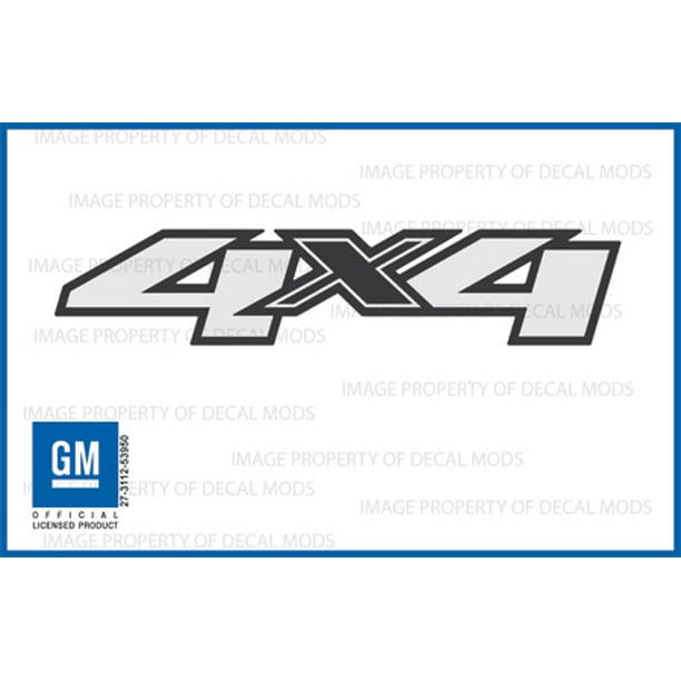 Chevy Silverado 4x4 Decals Stickers - F (2007 - 2013) bed side 1500 ...