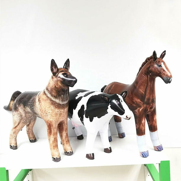 Inflatable Farm Ranch Animal Bundle 3 pack Dairy Milk Cow Horse German ...