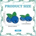 24Pcs Blueberry Computerized Embroidery Cloth Iron On/Sew On Patches ...