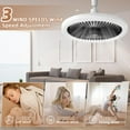 SKEVEN 10" Ceiling Fans with Lights and Remote Control, Infinitely ...
