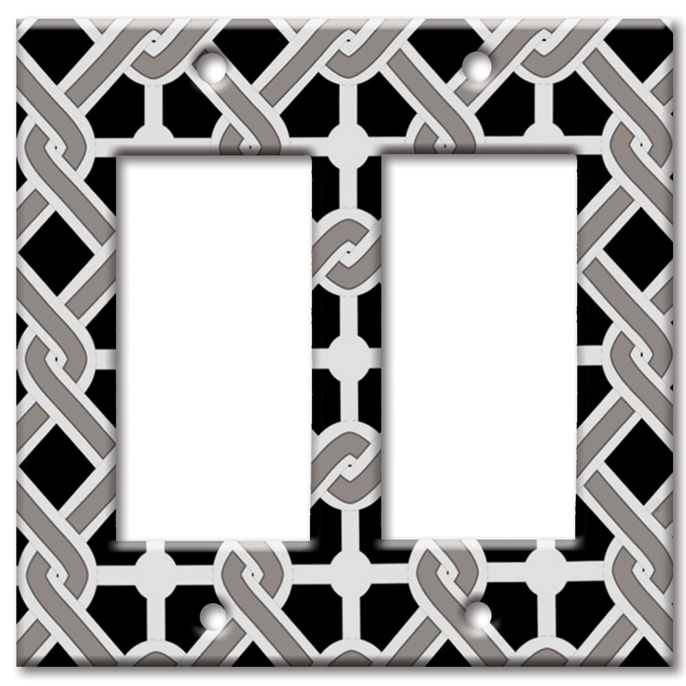 Double Gang Rocker OVERSIZE Wall Plate - Interlock - Walmart.com