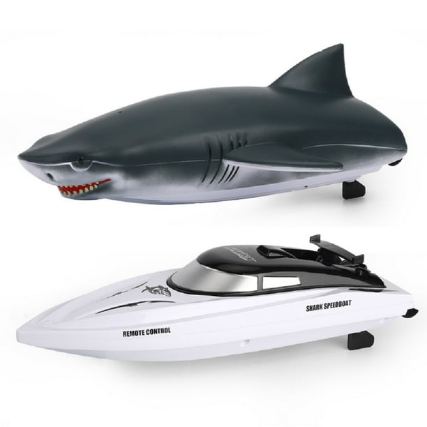 JJRC RC Shark Boat 2in1 Remote Control Boat for Pool Lake Racing ...