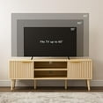 TV Stand for Living Room, Boho Entertainment Center for 55/60 inch TVs ...
