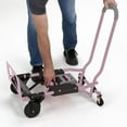 Cosco Shifter Multi-Position Folding Hand Truck and Cart, Pink ...