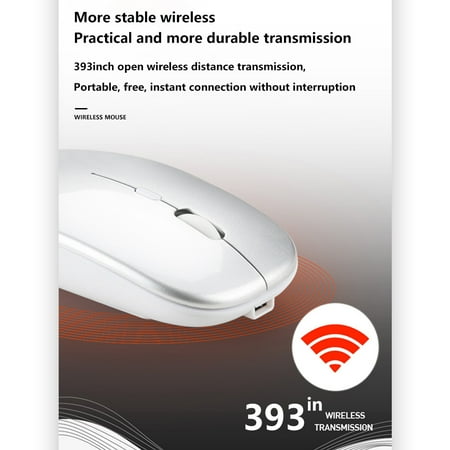 Home 2.4Ghz Wireless Optical Mouse Driver Free Rechargeable 1600 Laptop ...