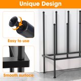 Urban Deco Modern Black Metal Free Standing Boot Shoe Rack Organizer ...