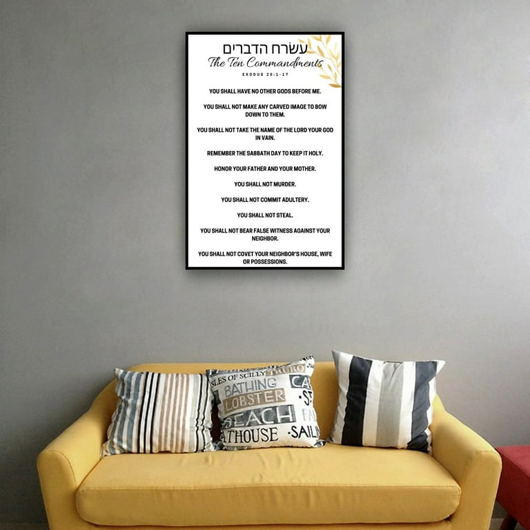 Large Print Ten Commandments