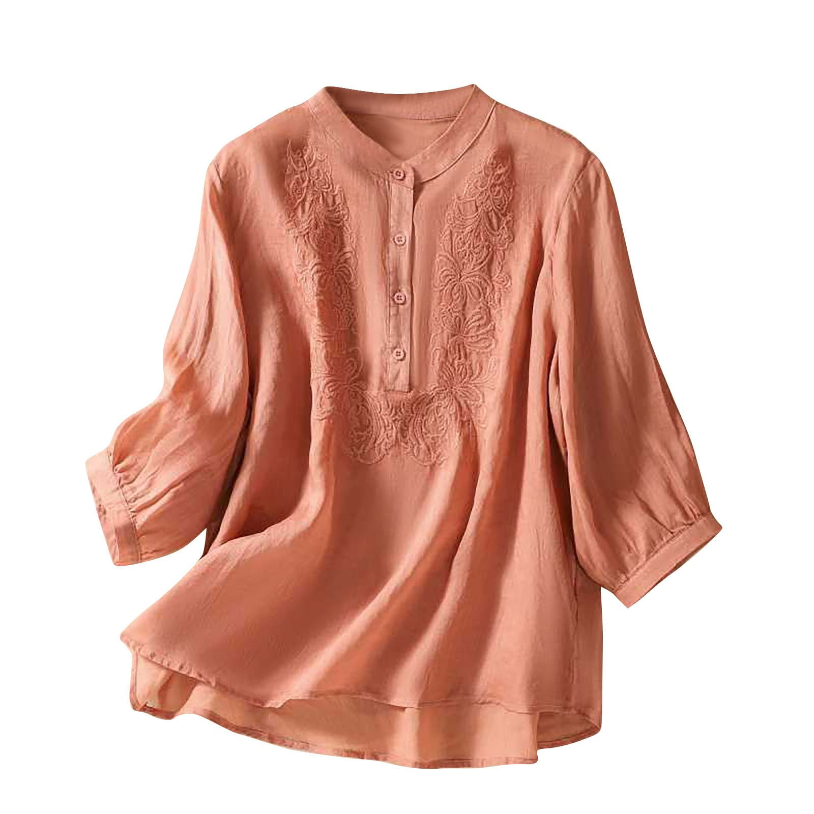 Click here for Birdeem Blouses For Women Womens Solid Color Embro... prices