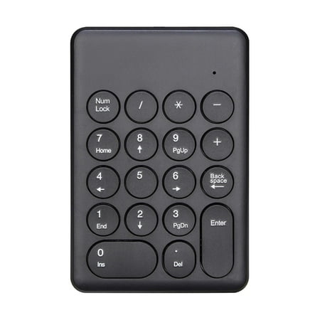18 .4G Wireless Numeric Keypad with Receiver Anti Slip Battery Powered ...