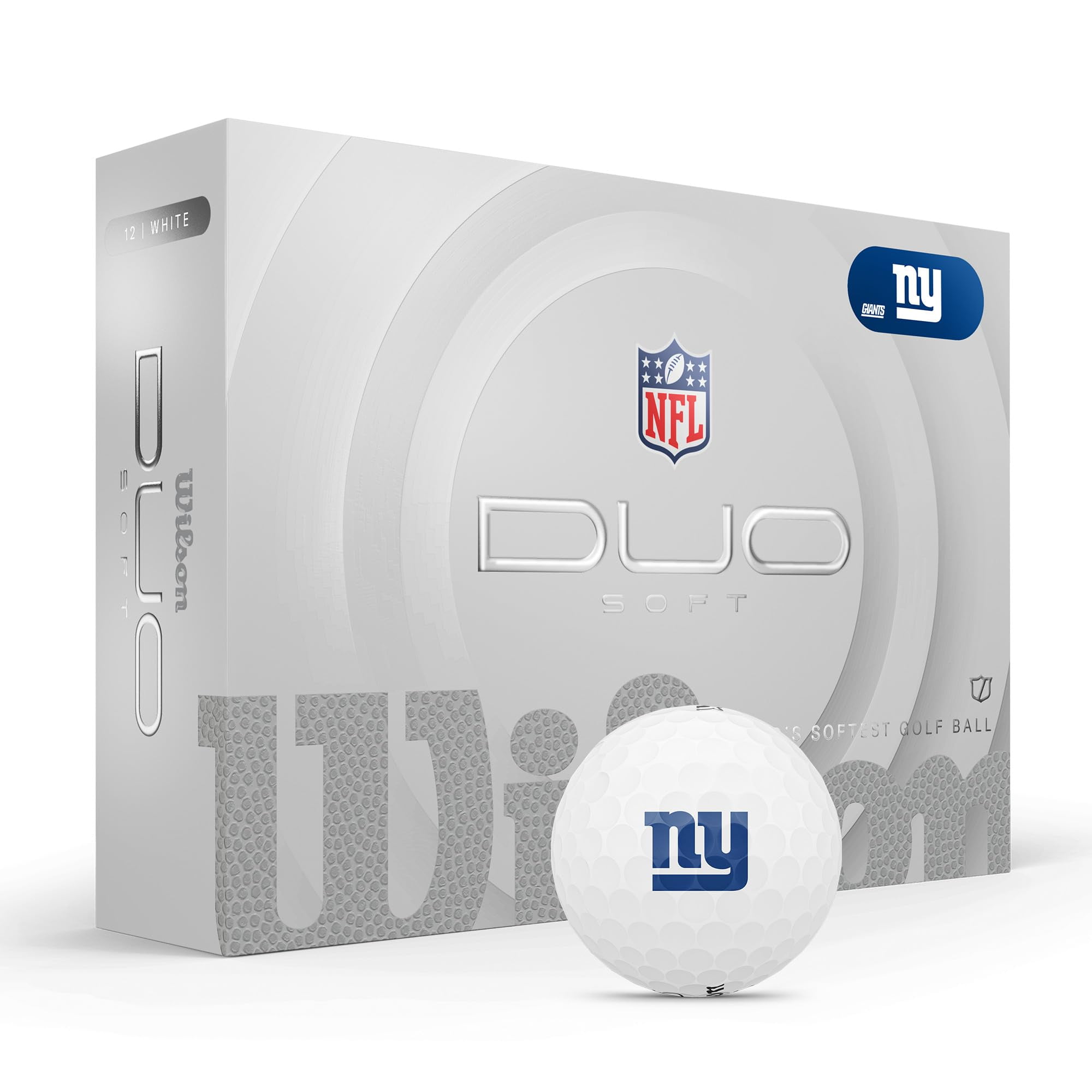 Pelota recreativa Wilson 2025 Duo Soft NFL, paquete de 12 unidades ...