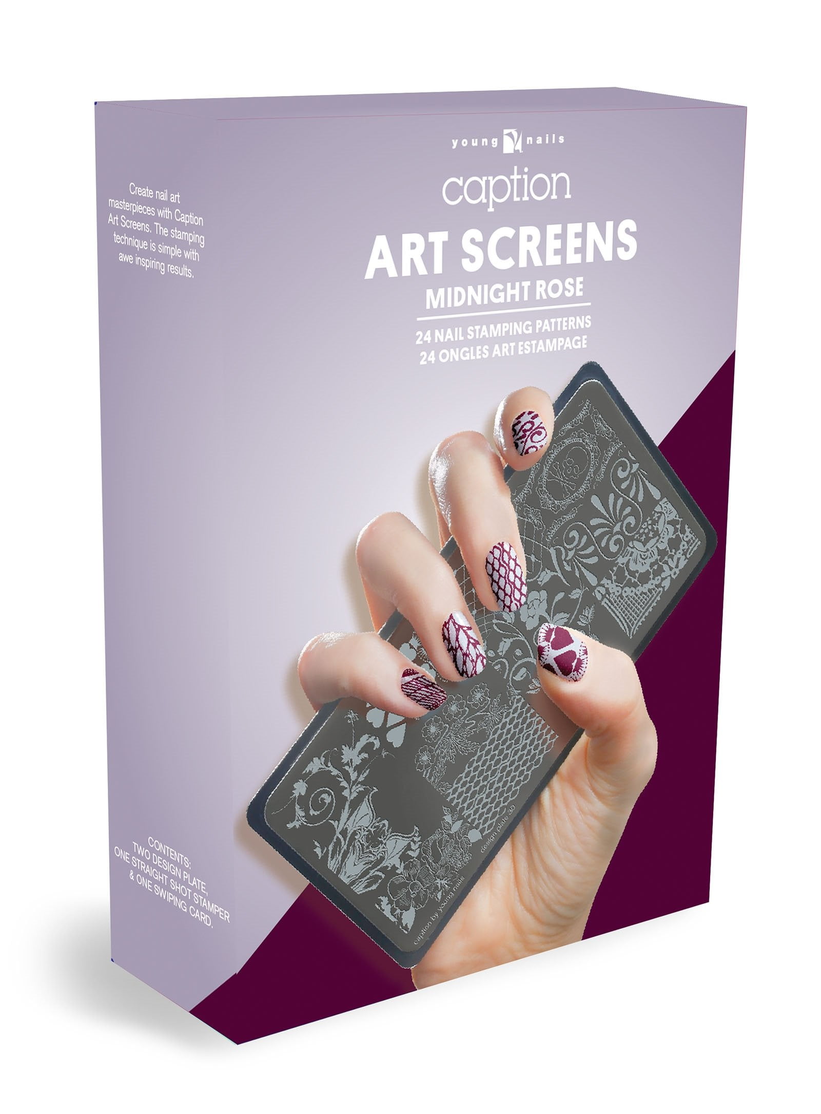 Young Nails - Caption Art Screens: Midnight Rose - Walmart.com