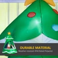 HOMCOM 7FT Lighted Inflatable Christmas Tree, Santa Claus, Penguin ...