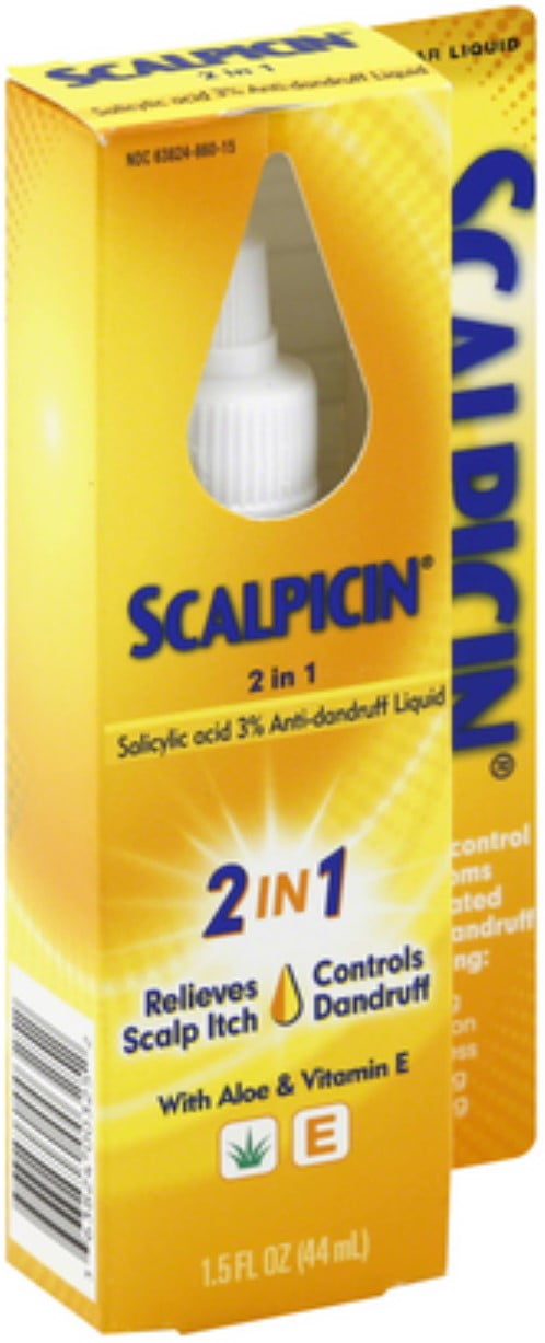 Scalpicin 2 in 1 Scalp Itch Treatment 1.5 oz (Pack of 3) - Walmart.com ...