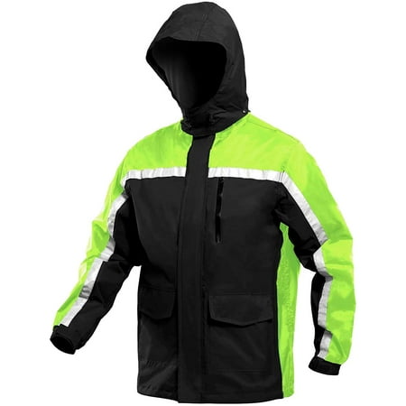 HEIBINMens Rain Jacket Lightweight Mesh Lined Waterproof Raincoats with ...