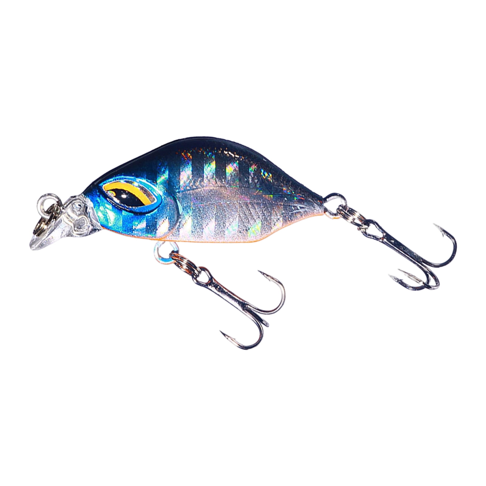 Mightlink 3.8cm/3.3g Minnow Bait Simulation 3D Fisheye Wobbler Double ...