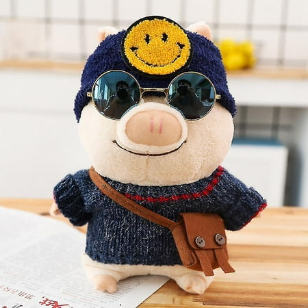 (G)Travelling Pig Doll Dress Up Pig Plush Toy Clothes Pig Doll ...