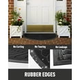 Front Door Mat, Absorbent Dirt Trapping Welcome Mat Indoor Outdoor, Non ...