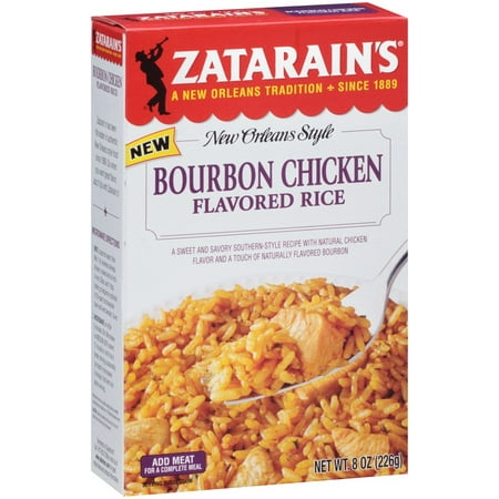 Zatarain's Bourbon Chicken Flavored Rice, 8 Oz - Walmart.com - Walmart.com