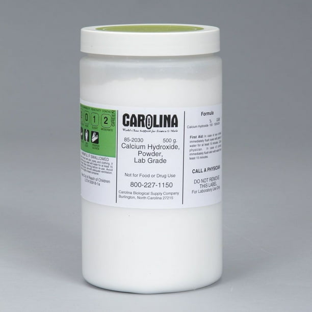 Calcium Hydroxide, Powder, Laboratory Grade, 500 G - Walmart.com