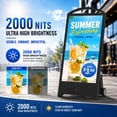 Pyimgus 43" Outdoor Digital Signage, Portable IP65 Waterproof Digital ...