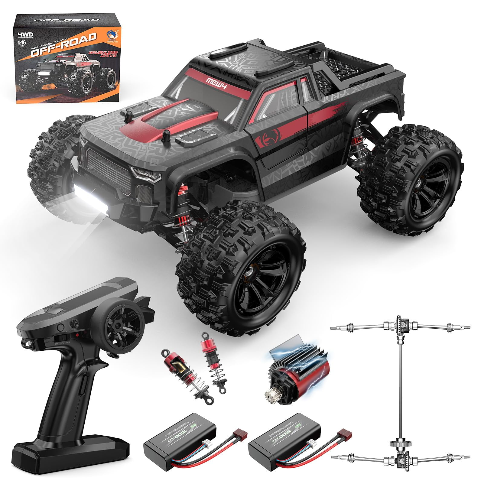 Click here for Mew4 1/16 Brushless Rc Car  4x4 Rc Offroad Trucks... prices