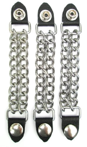 Vest Extenders Leather & Double Chain 3 Pcs - Walmart.com
