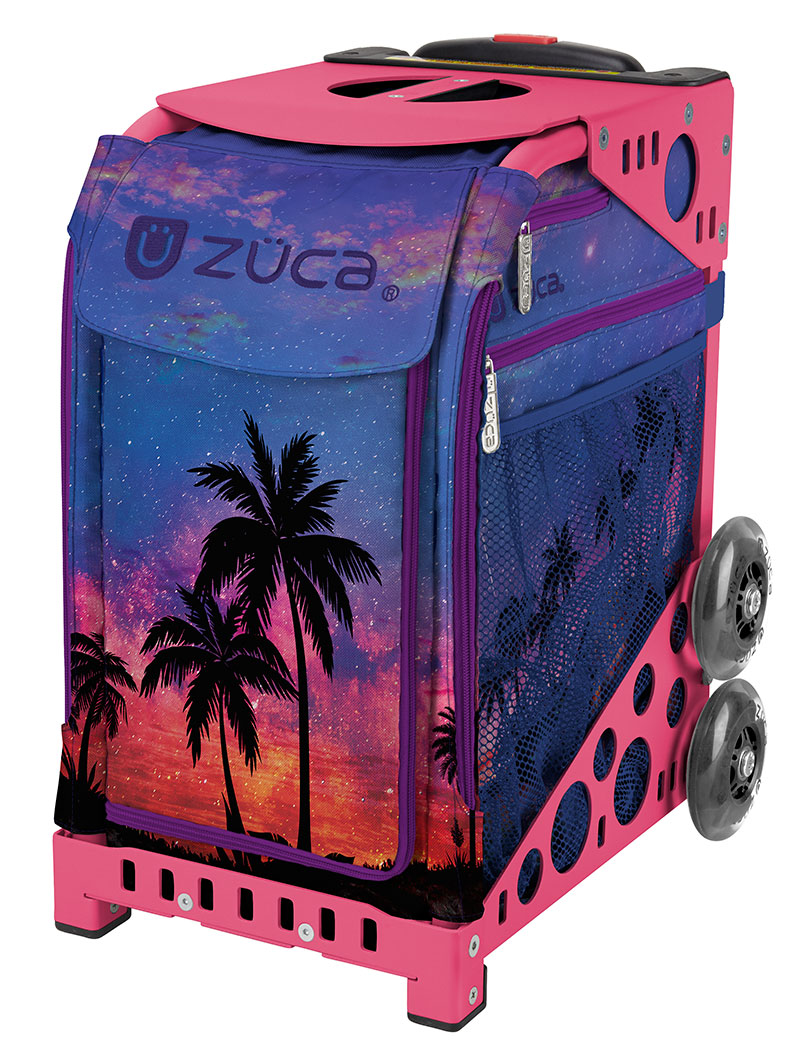 Zuca 18" Sport Bag - Island Life with 2 Small Utility Pouch (Pink Frame ...