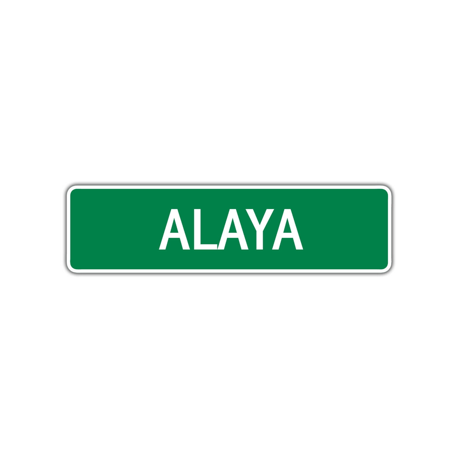 Alaya Girls Children Name Letter Printed Label Indoor Outdoor Unique ...