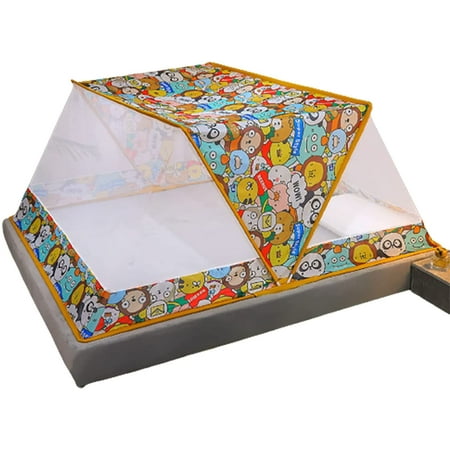 Animal World Pattern Mosquito Net Foldable Mesh Cover Portable ...