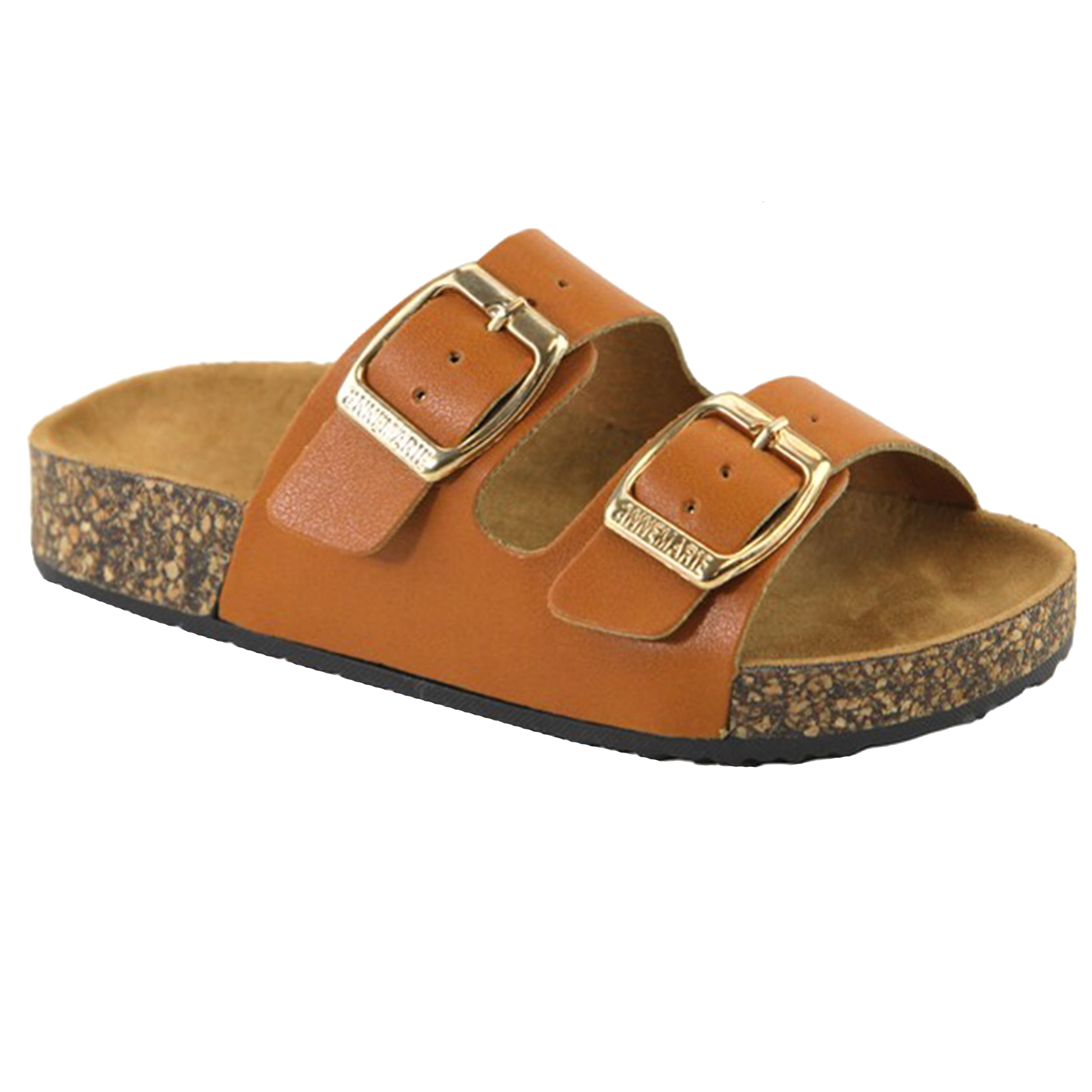 Kids Girl Open Toe Buckle 2 Strap Thong Slide Sandals - Walmart.com