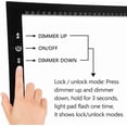 A4 Light Box Light Pad Lock/Unlock Modes Touch Dimmer Button Dimmer 5 ...