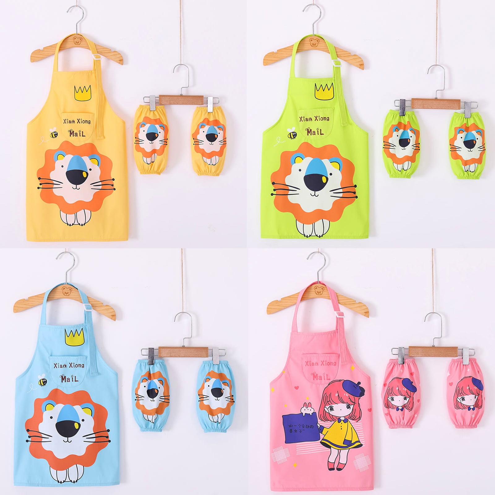 Click here for Hicess 3pcs/Set Children Apron Cartoon Character P... prices