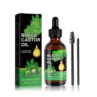 Castor Oil, Organic. 2 oz Dropper Bottle. Natural Hair Treatment Oil ...