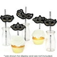Big Dot of Happiness Masquerade - Paper Straw Decor - Carnival Mask ...