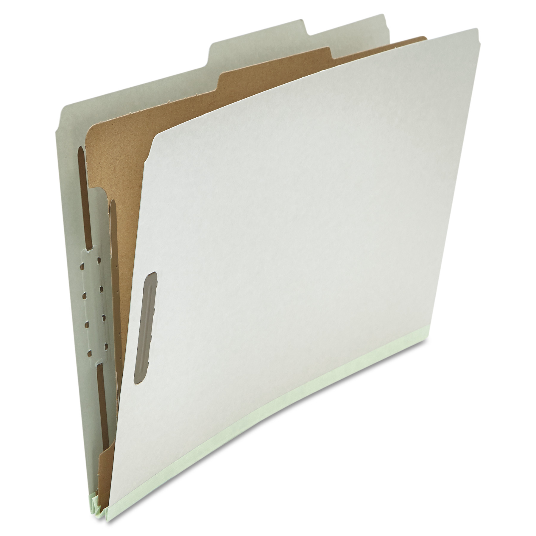 Four-Section Pressboard Classification Folders, 1 Divider, Legal Size ...