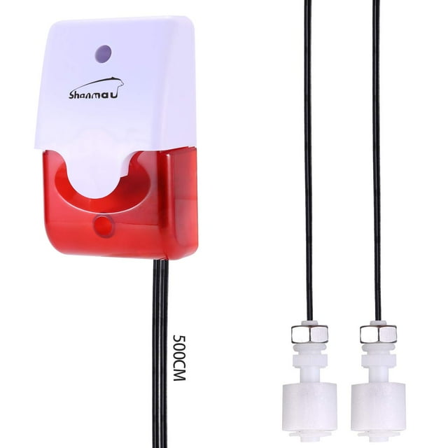 High/Low Water Level Sensor Detector Alarm 120 dB Red Strobe Siren ...