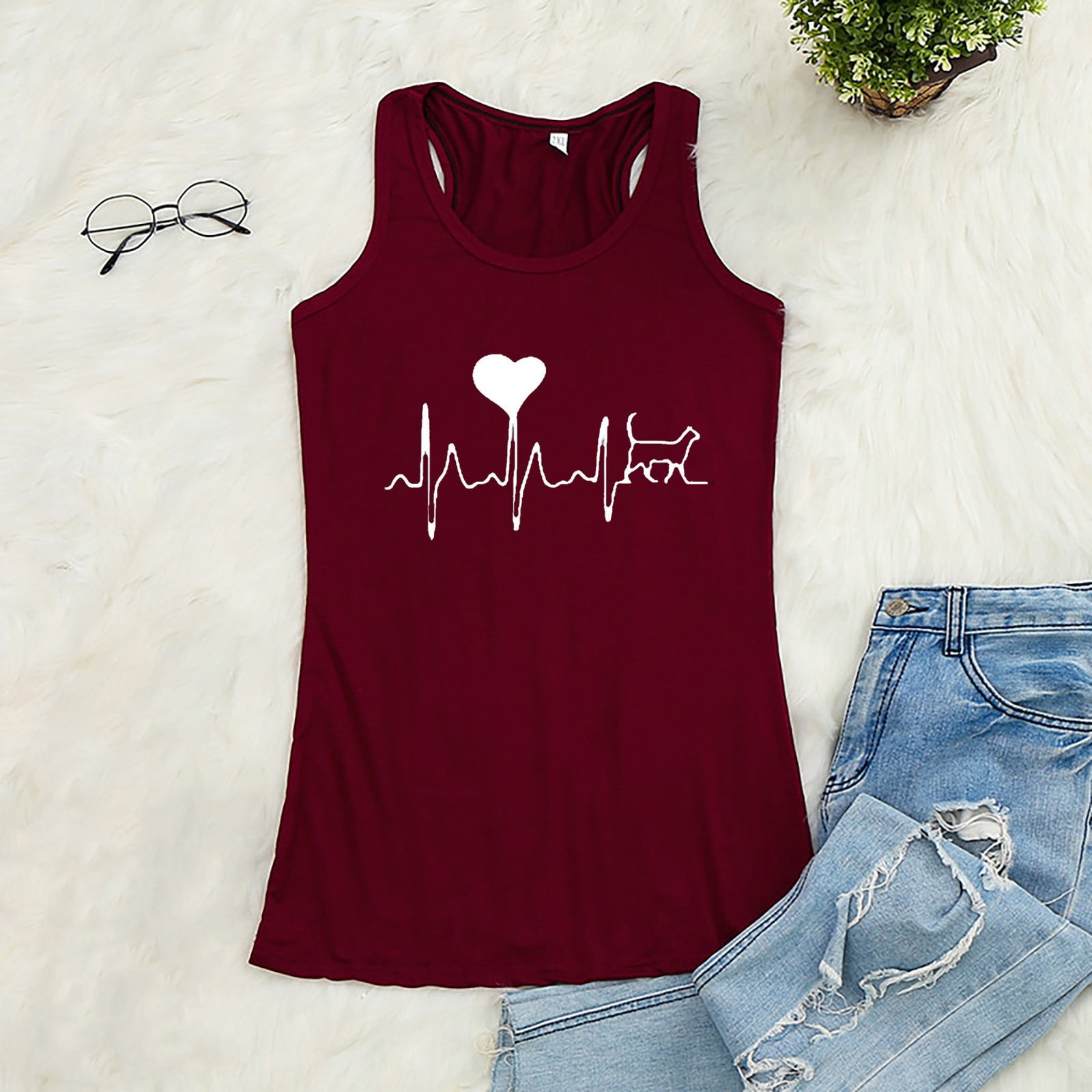 Click here for Smihono Womens Tops Womens Tank Top Women Plus Siz... prices