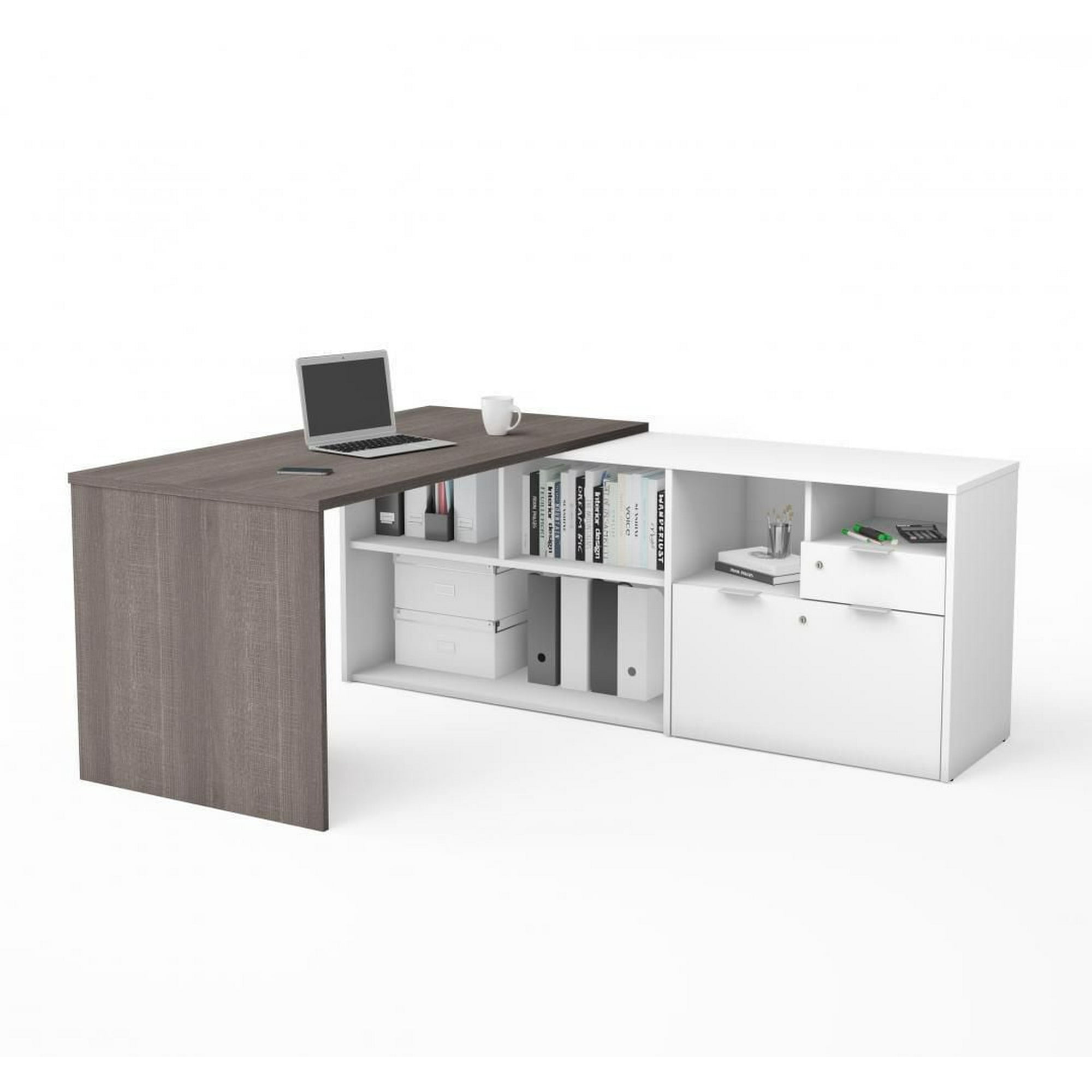 Click here for Bestar I3 Plus L-Desk With Two Drawers prices