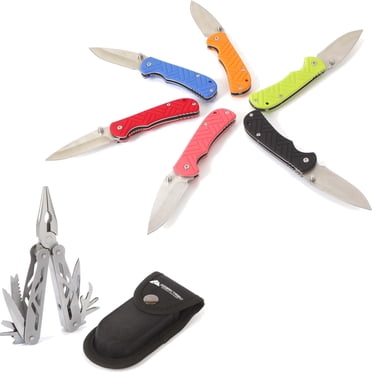 Ozark Trail 12 Pack Camping Tool Set with Flashlight, Machete, Knife ...