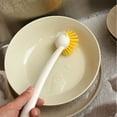 Black And White Suction Cup Kitchen Dishwashing Brush & Pot Scrubber ...