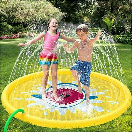 Splash Water Pad Sprinkler for Kids 67" Splash Play Mat Outdoor Water ...