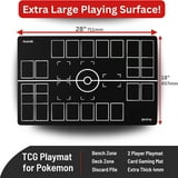GMC Classic 2 Player Black & White Pokemon Gaming Mat Trading Card Game ...
