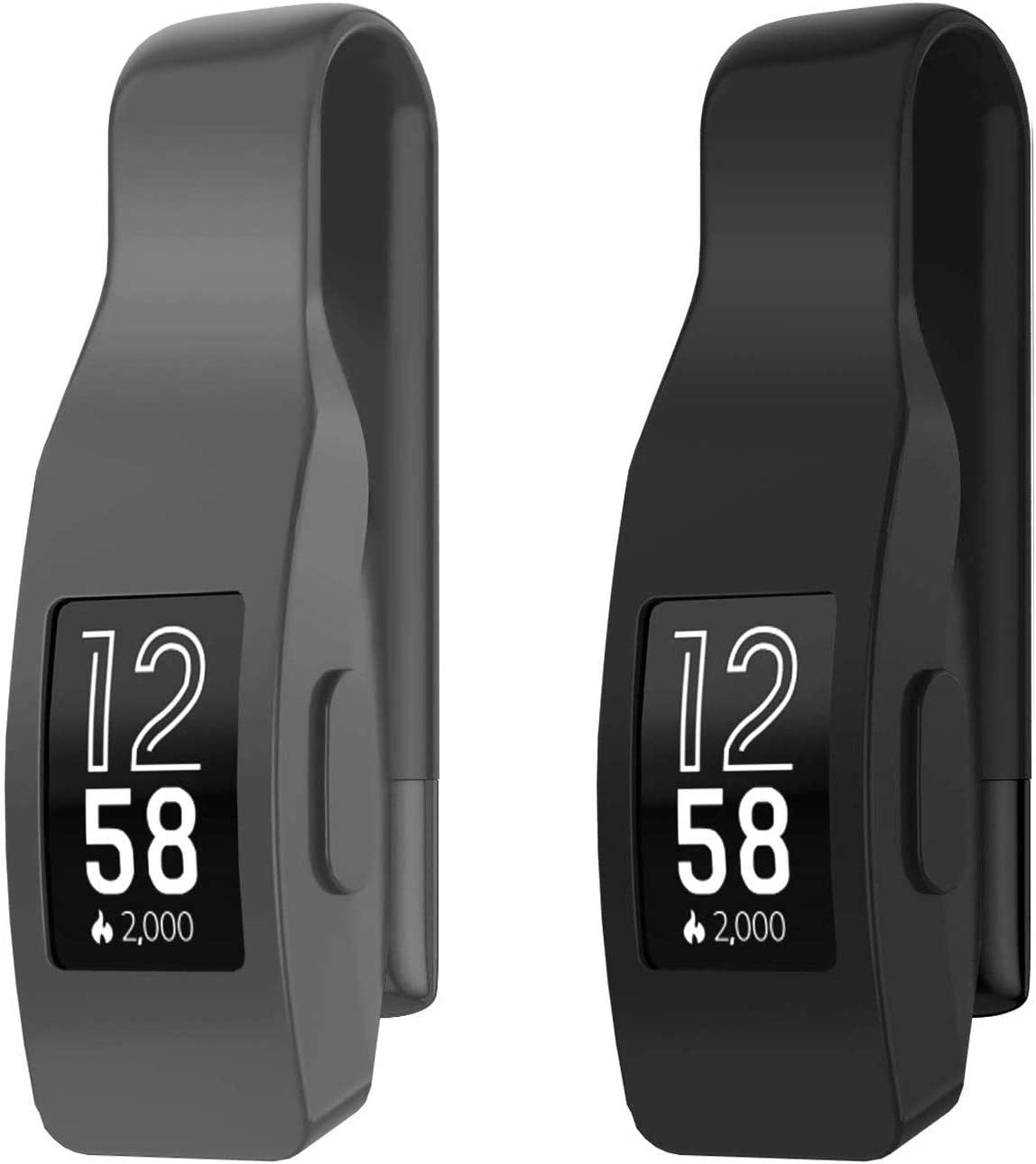 Clip for Fitbit Inspire or Inspire HR Holder Accessory, Black&Grey ...