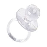 Large Acrylic Baby Pacifiers Baby Shower Favor Pink Yellow Blue Clear ...