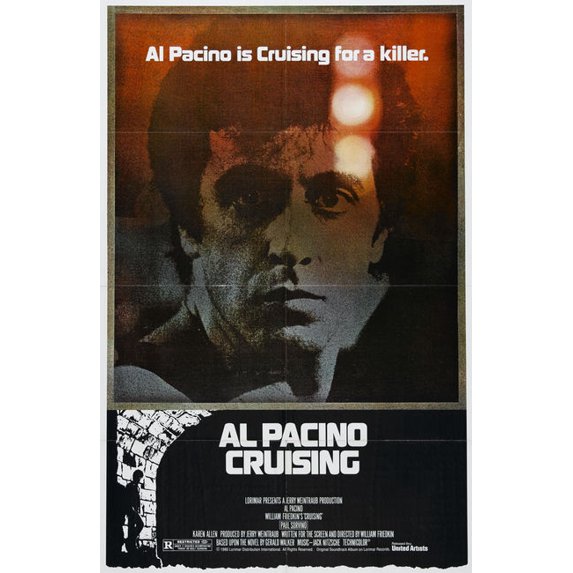 Cruising Al Pacino Movie Poster 24x36 24x36 Unframed, Age: Adults ...