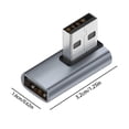 90 Degree Adapter|USB3.0 Adapter Male To Female|10GBPS Data Transfer ...