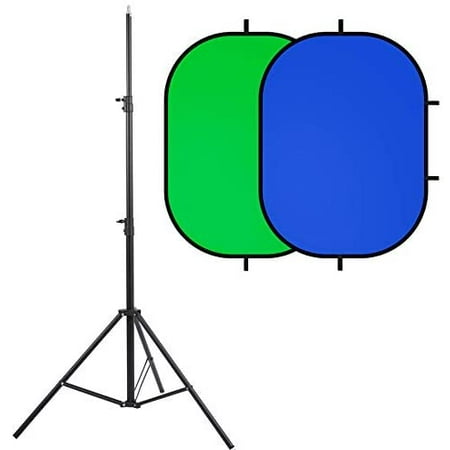 Selens Green Screen Backdrop with Stand Kit 59x39.3inches Pop Up ...